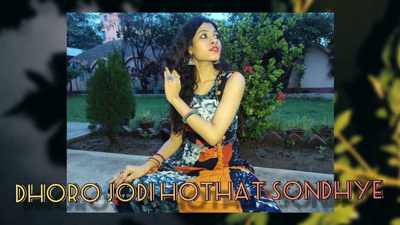 Dhoro Jodi Hothat Sondhya || Baundule || Sitting Dance || Dance Act || By- Hrithika Roy - YouTube