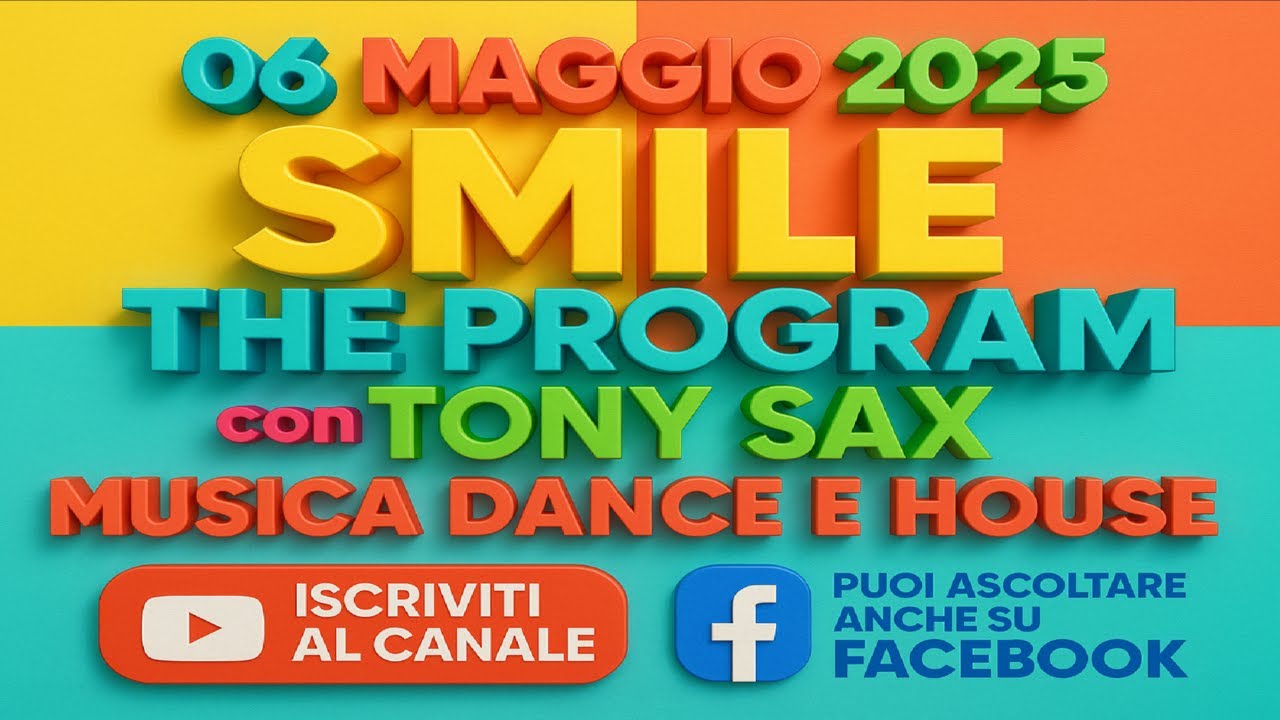🔥 LIVE il 6 Maggio! Tony Sax in Diretta con Musica Straordinaria ...