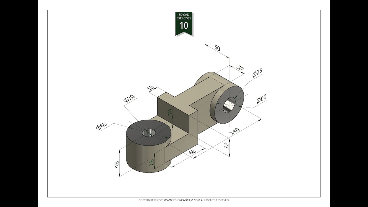 SolidWorks Exercises 10 - YouTube