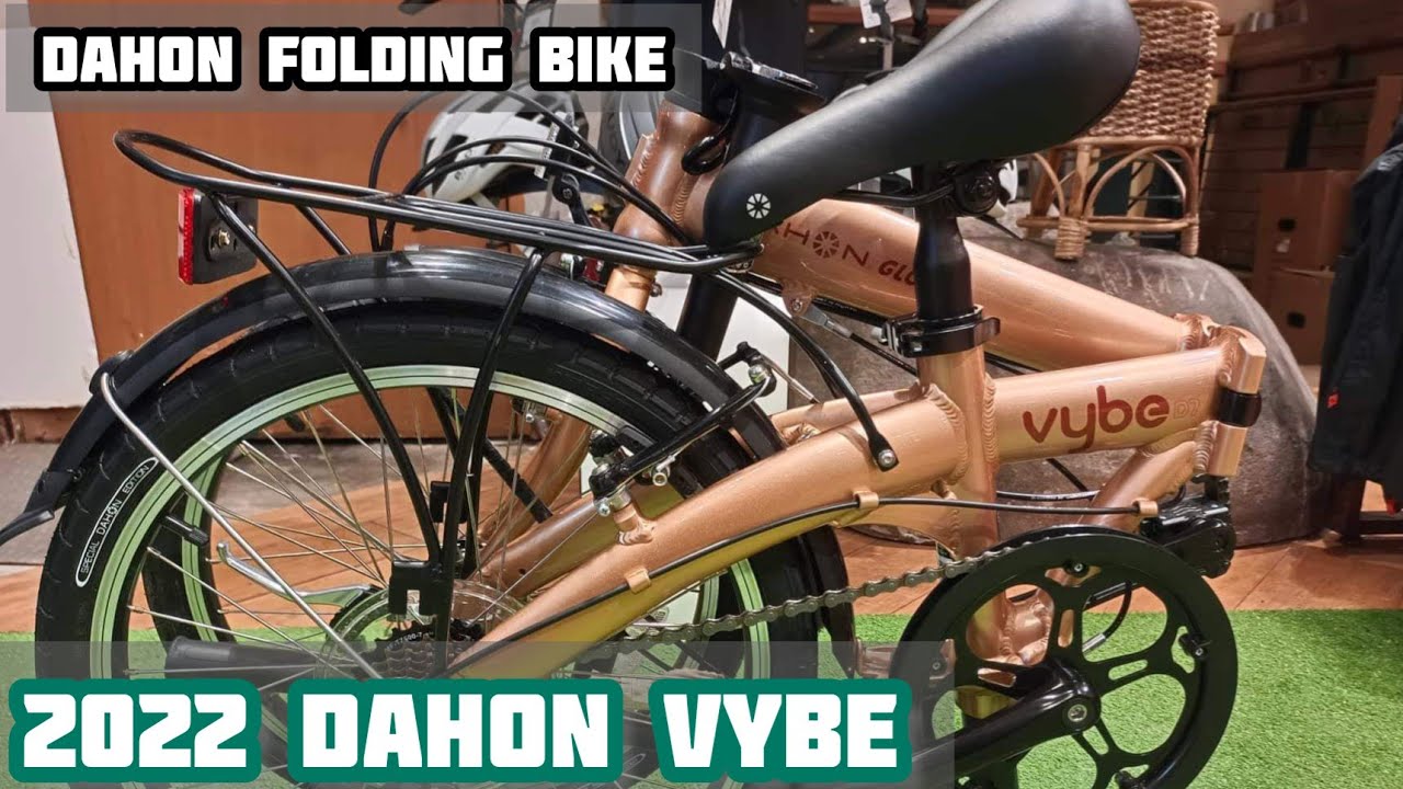 2022 DAHON VYBE FOLDING BIKE CHAMPAGNE GOLD - YouTube