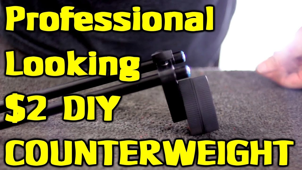 $2 Do It Yourself Counterweight for DSLR Camera Shoulder Rigs! - YouTube
