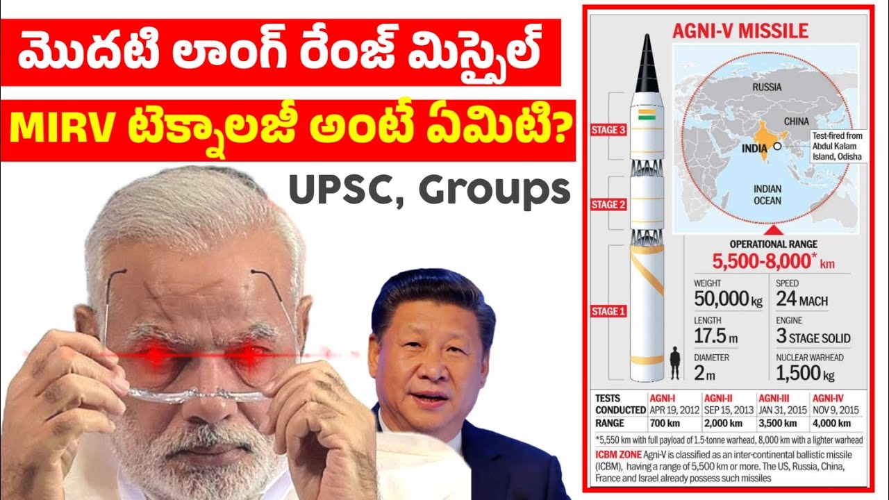 అగ్ని 5 Missile - MIRV టెక్నాలజీ అంటే ఏమిటి? | DRDO Agni 5 Missile ...