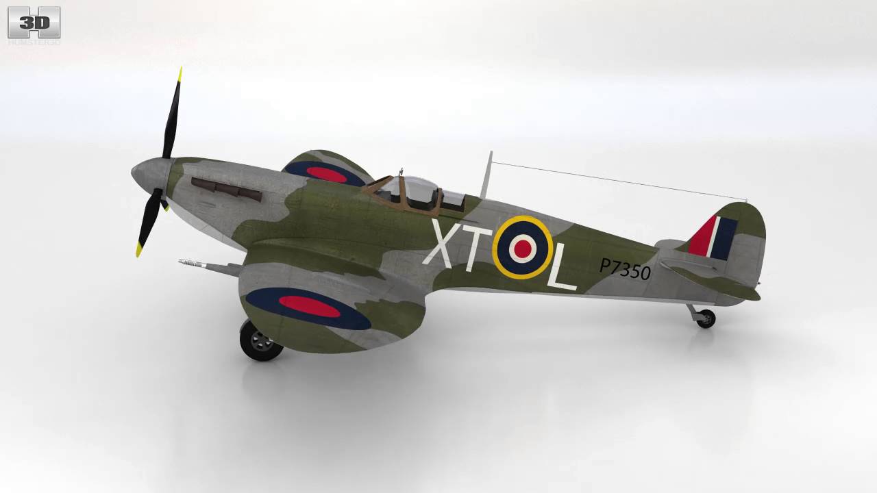 Supermarine Spitfire 3D model by 3DModels.org - YouTube