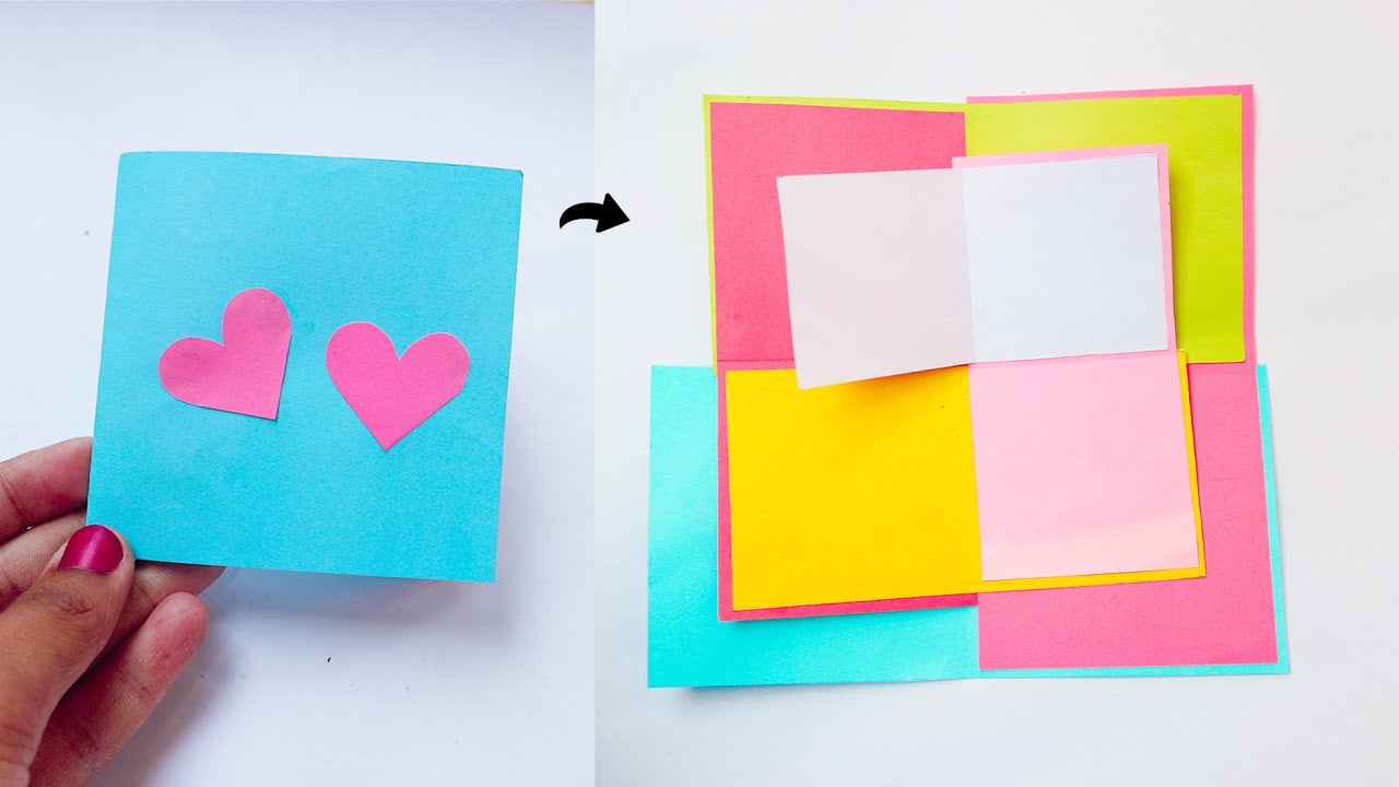 paper card / How to make paper card ? Easy Paper Crafts Idea | DIY ...