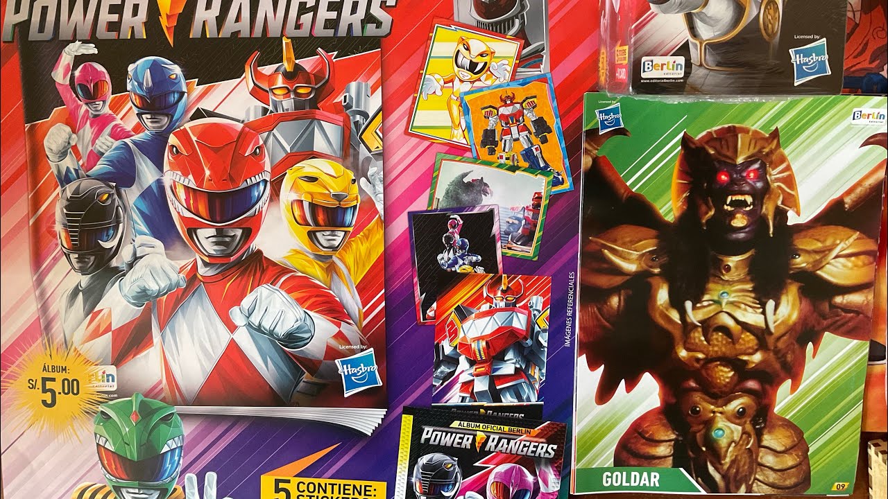 ÁLBUM LICENCIADO POWER RANGERS UNBOXING EDITORIAL BERLÍN - YouTube