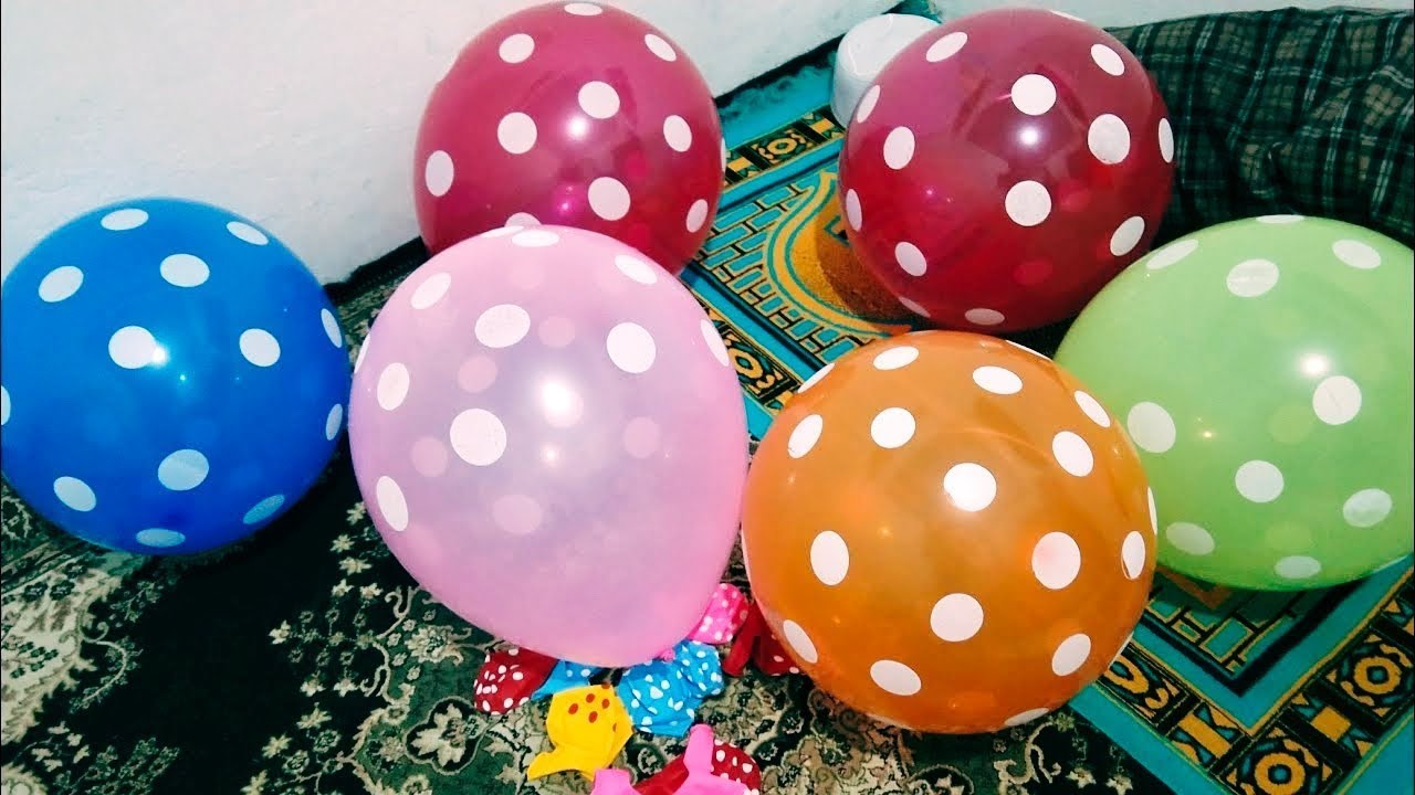 Exciting Moment of Blowing Up Balloons, Colors Make Your Heart Happy ...