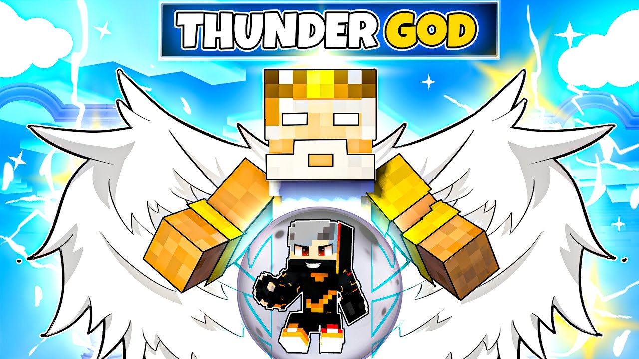 Becoming a THUNDER GOD in Minecraft! (Hindi) - YouTube