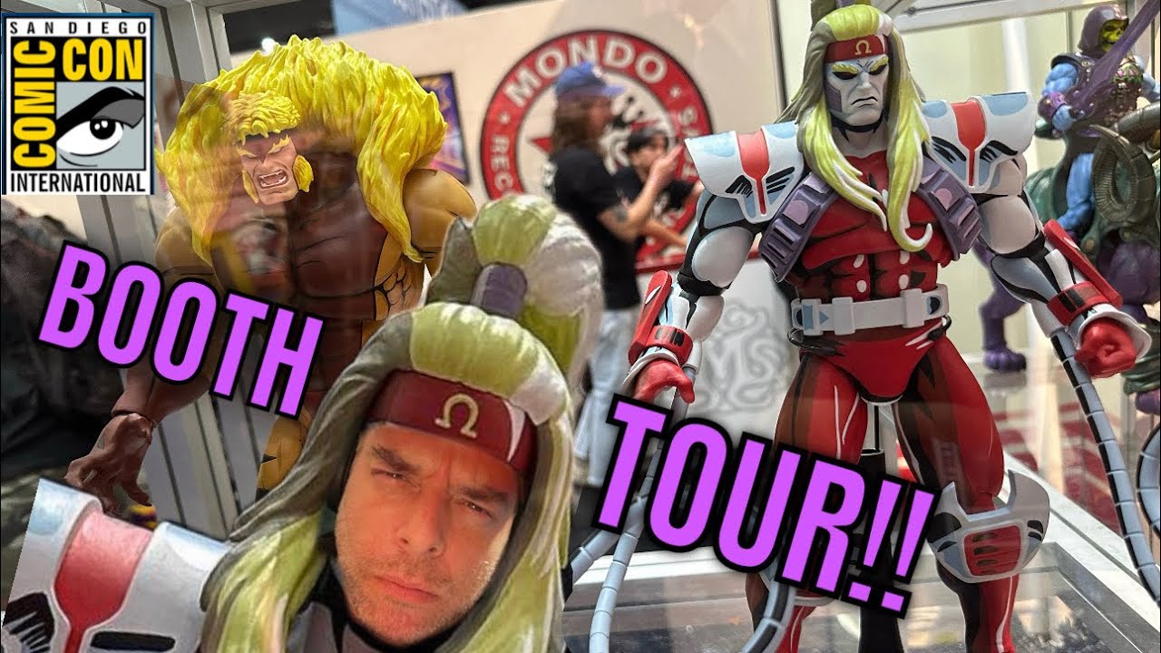 OMG RED!! I mean…OMEGA RED!! + MONDO Robs me on camera. Booth tour SDCC ...