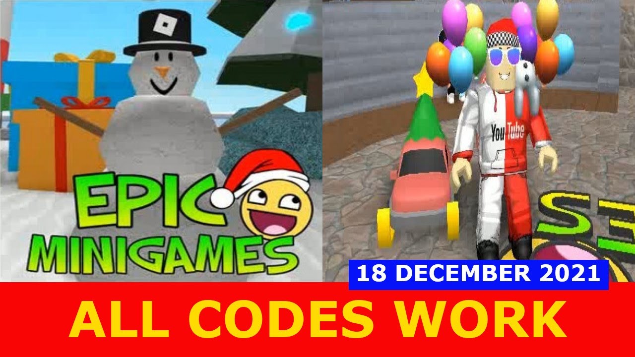 ALL CODES WORK [CHRISTMAS UPDATE] Epic Minigames ROBLOX | December 18 ...