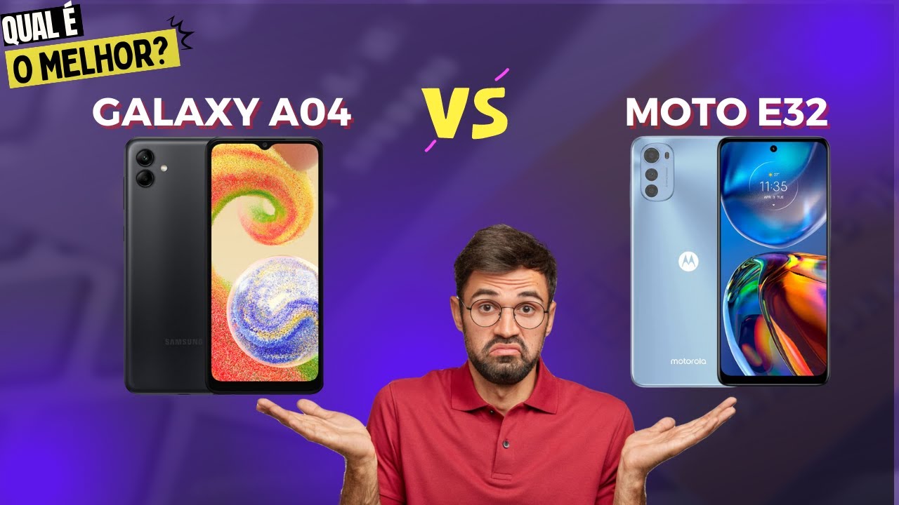 Galaxy A04 4G vs Moto E32 4G [COMPARATIVO] - YouTube