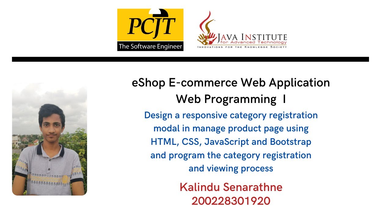 Web Project Task 46 | 1st Year | Semester 01 | Java Institute | Kalindu ...