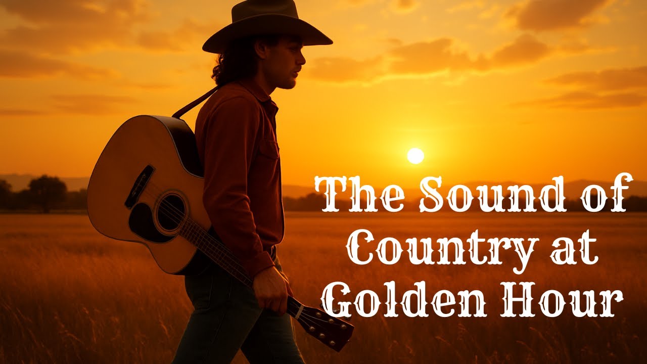The Sound of Country at Golden Hour | Soulful Cowboy Guitar & Sunset ...