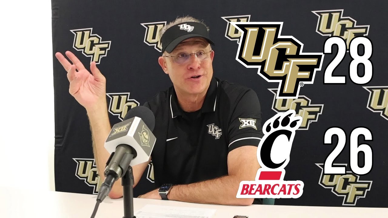 UCF 28, Cincinnati 26 - Gus Malzahn Press Conference ⚔️🏈 - YouTube