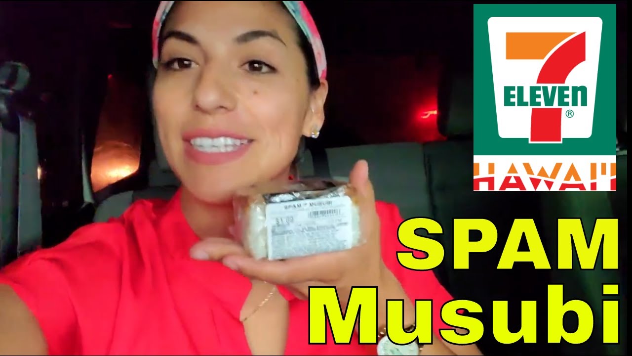 Trying 711 Spam Musubi & more @ Viewpoint Lookout Honolulu - YouTube