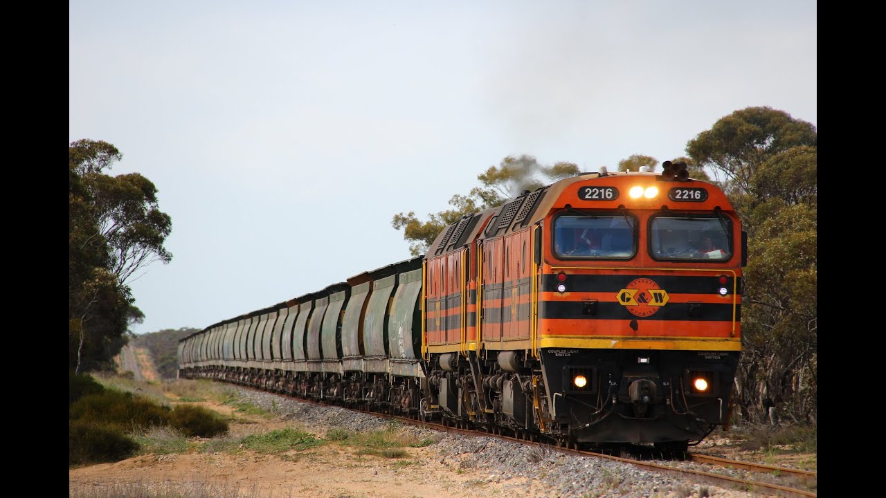 3142 Loxton Grain Train 21-07-2014 - YouTube
