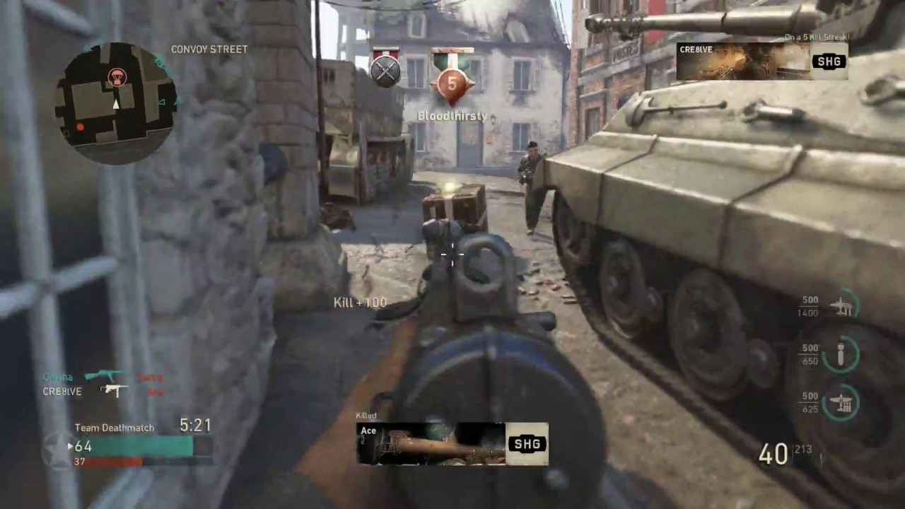 Call Of Duty WW2 Grease Gun Submachine Gun Gameplay Review On Sainte ...