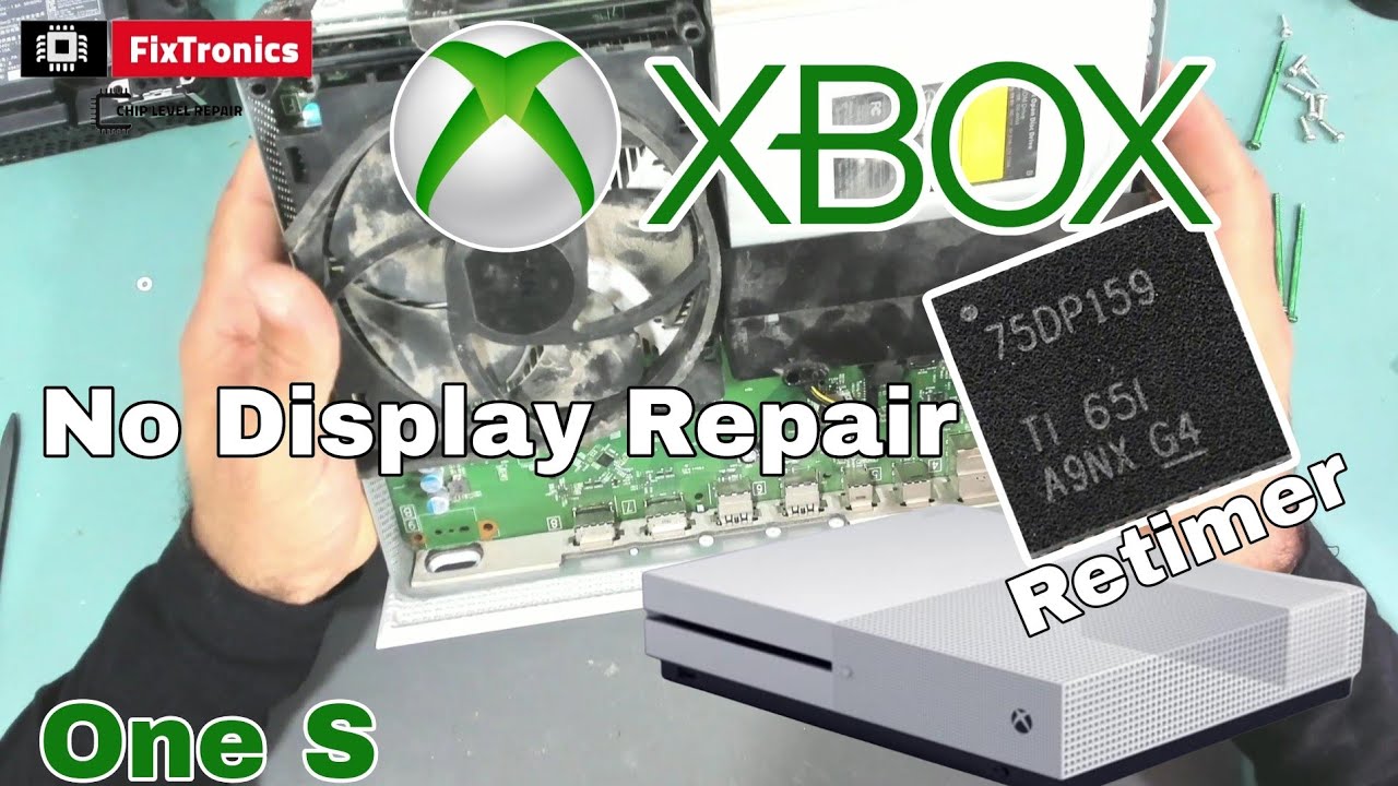 Xbox One S No Display Repair 75DP159 Retimer - YouTube