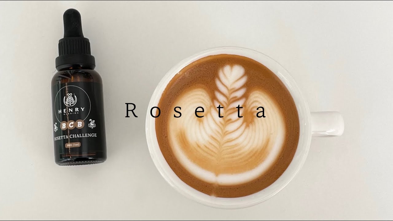BARISTAJOY ☕️ I practiced Rosetta Latte Art with BCB (water liquid) for ...