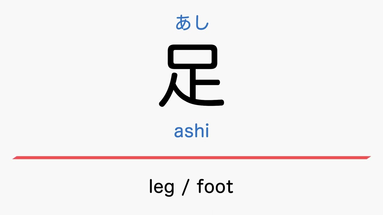 Learn the Japanese for Leg Ashi JLPT N5 Nouns Beginner Daily Vocabulary ...