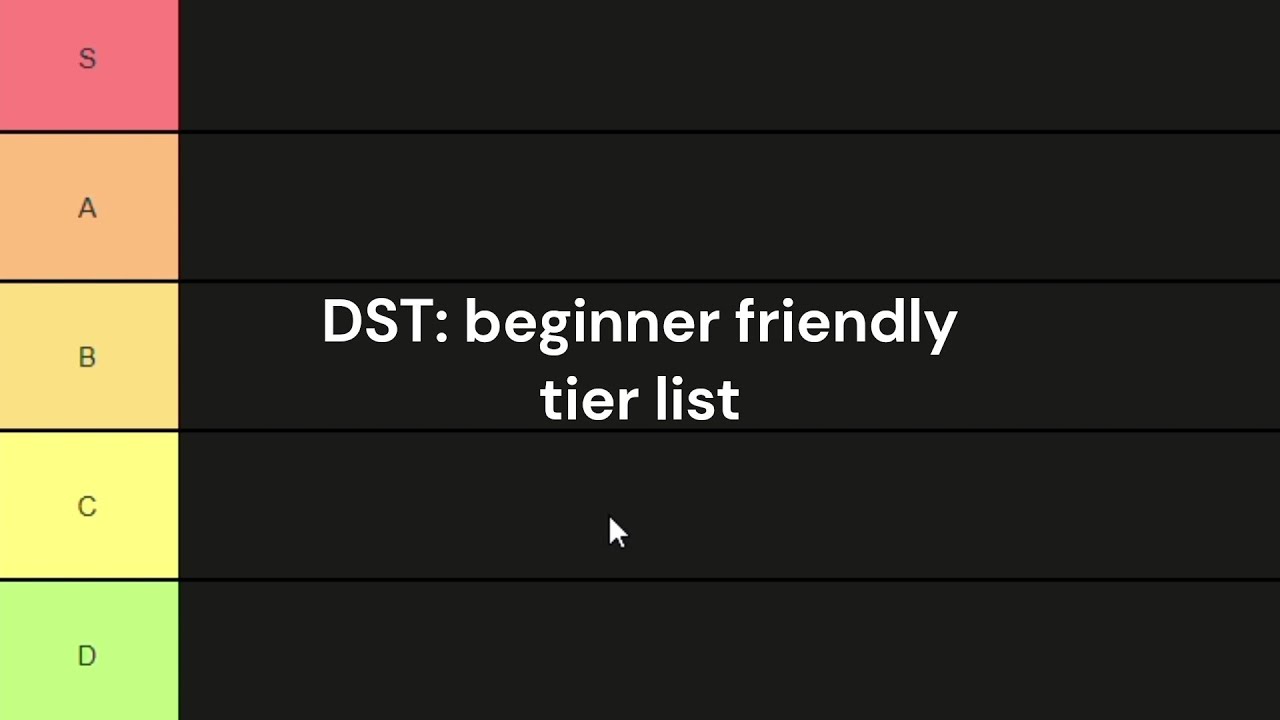 DST beginner friendly tier list - YouTube