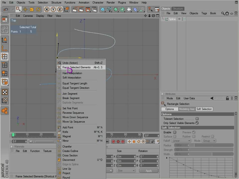 Cinema 4D Basics 12 - Splines 01 - YouTube