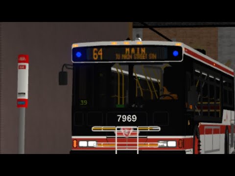Roblox TTC East York Driving on 64 Main From Queen to Main Street station with an Orion Vill ...