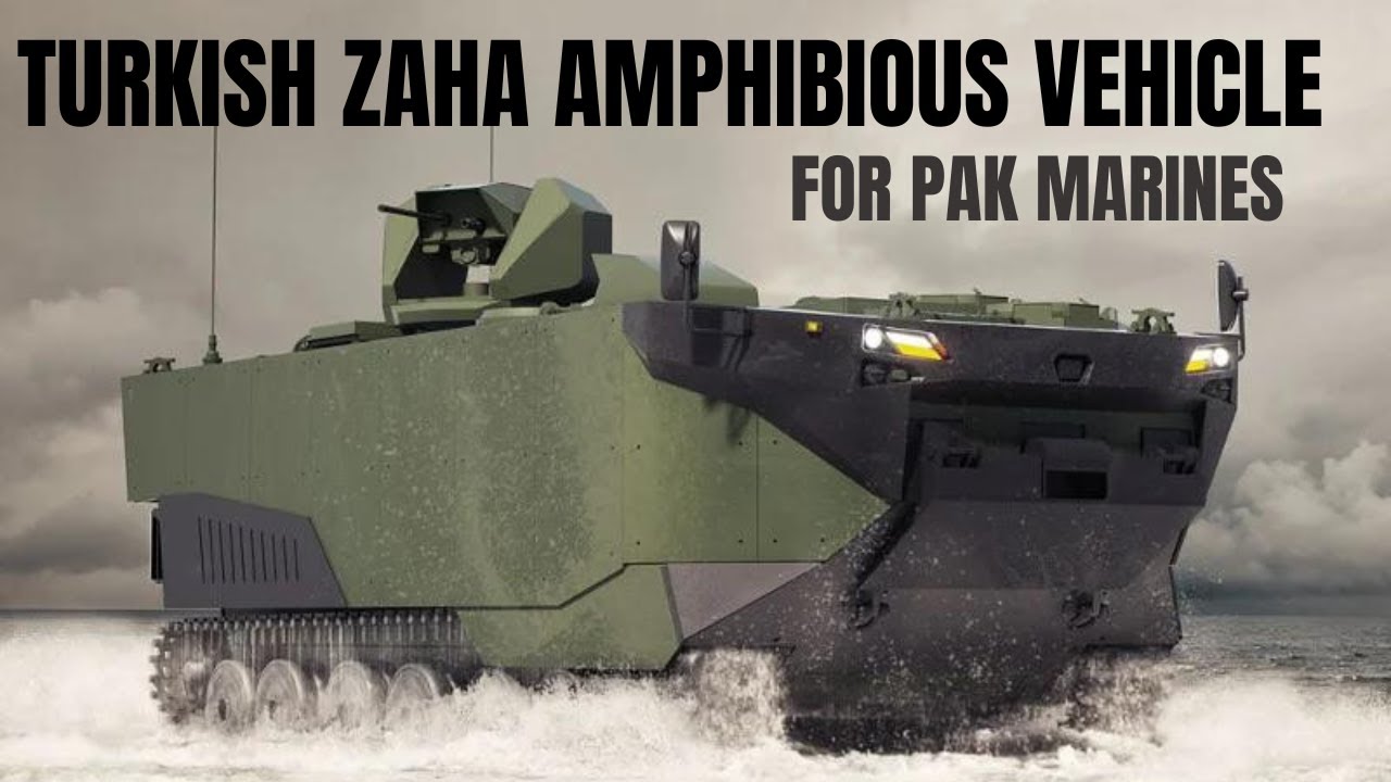 Turkish Zaha Amphibious Vehicle For Pakistan Marines - YouTube