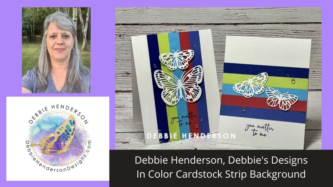 Stampin' Up! In Color Cardstock Strips Background - YouTube