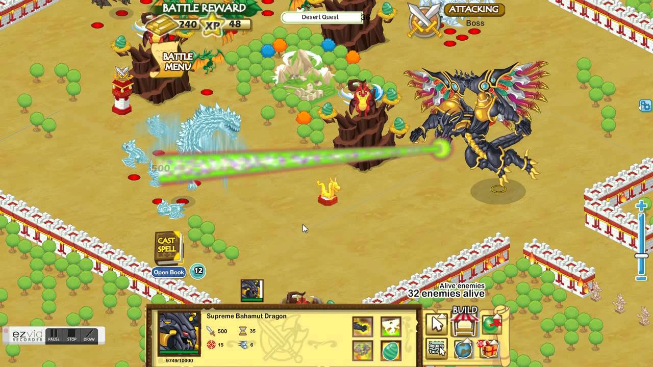 Social Empires - Supreme Bahamut Dragon Vs Dragon Isle - YouTube
