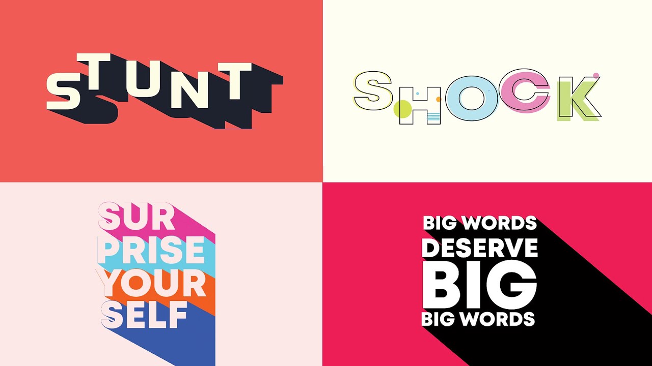 Learn how to create text typography, alphabets styling, here 4 ...