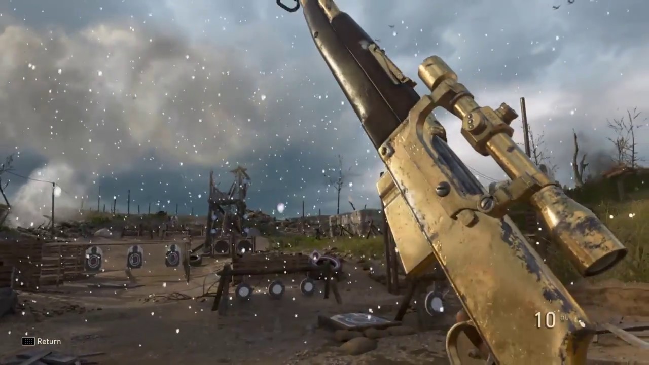 Call of Duty: WW2 FIRST LOOK Gold Camo on Karabin! - YouTube
