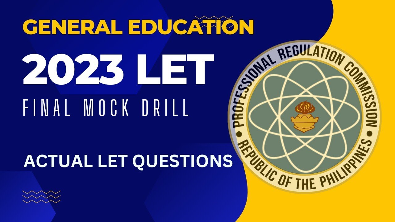 LET 2023 : GENERAL EDUCATION - YouTube