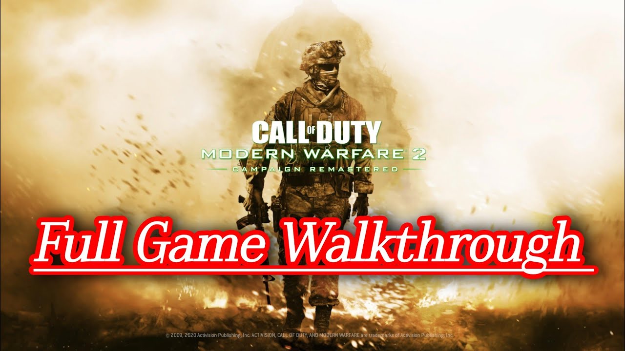 Call of Duty: Modern Warfare 2009 Full Game Walkthrough - YouTube