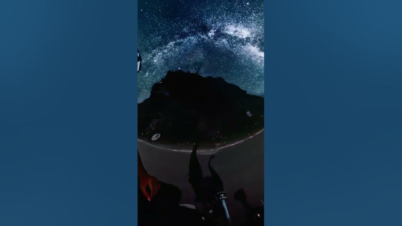 Riding bike under milkiway galaxy at night #motovlog #milkiway #night #ride #classic350 - YouTube