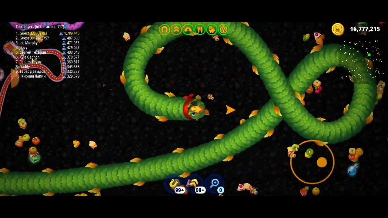 Worms Zone Pro Killer Parrot Face Snake #games #wormssnakehighscore ...