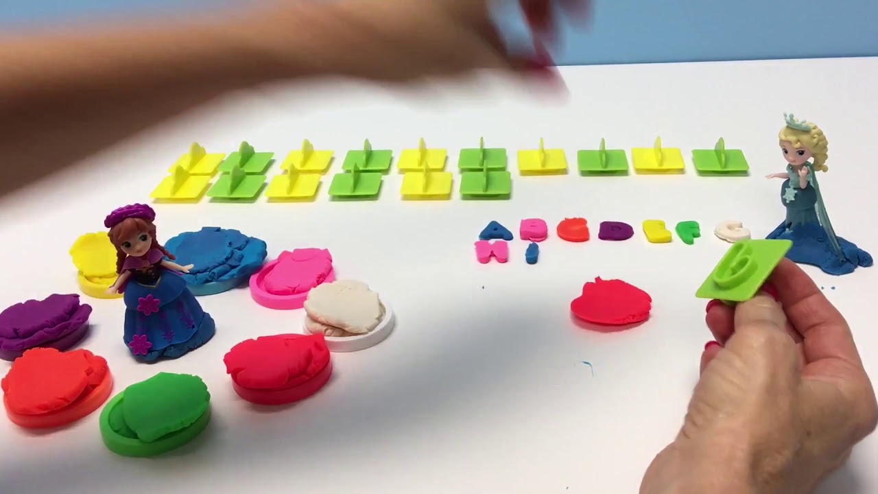 Learn ABC’s With Frozen’s Elsa + Anna | Play Doh Alphabet - YouTube