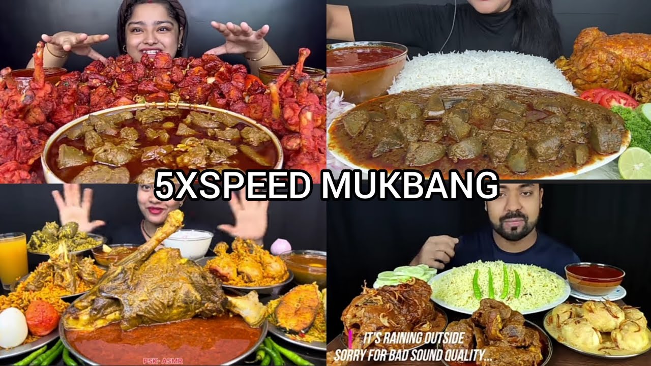 BEST FOOD EATING COMPILATION ASMR | 5XSPEED EATING MUKBANG SOUNDS ...
