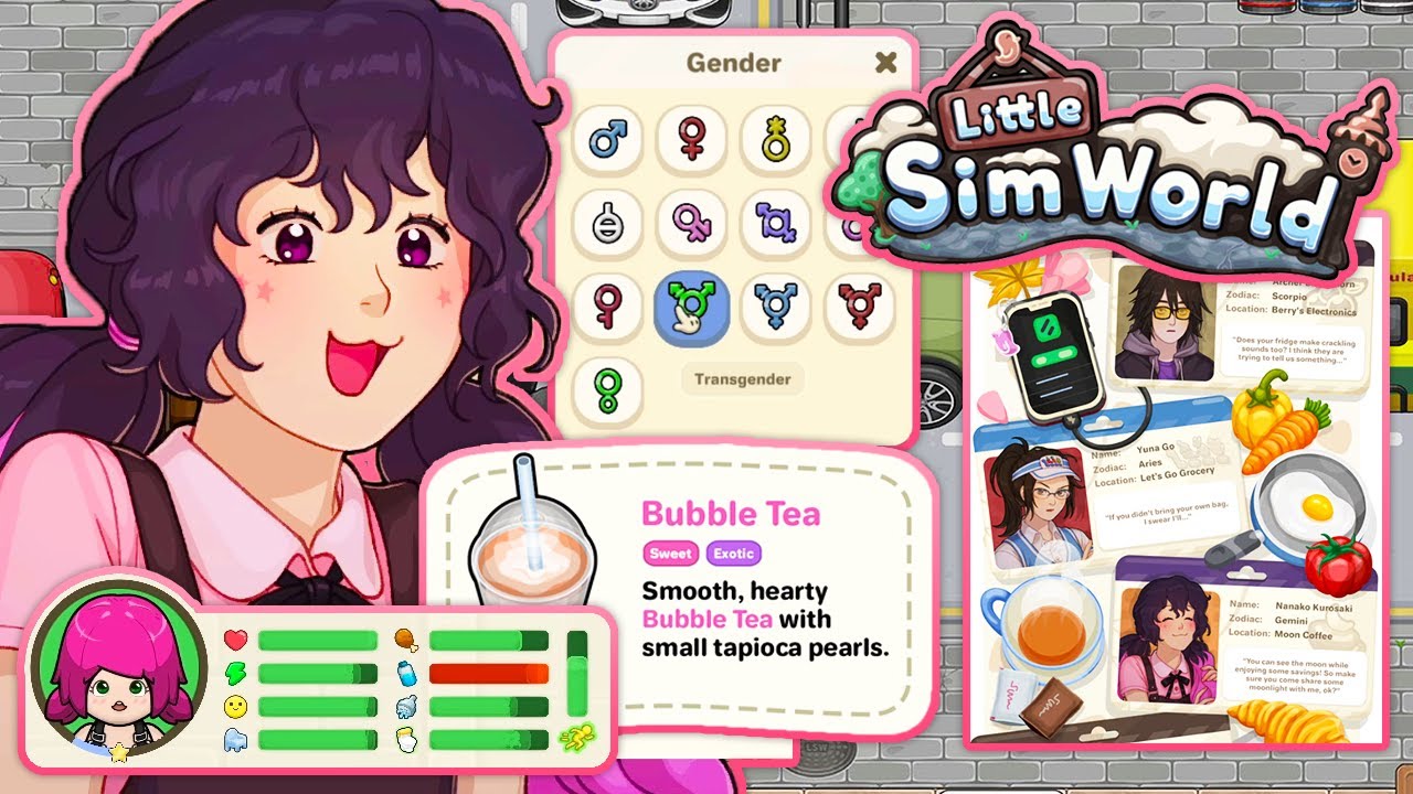 I got to play a brand new Life Sim early! Little Sim World Gameplay ...