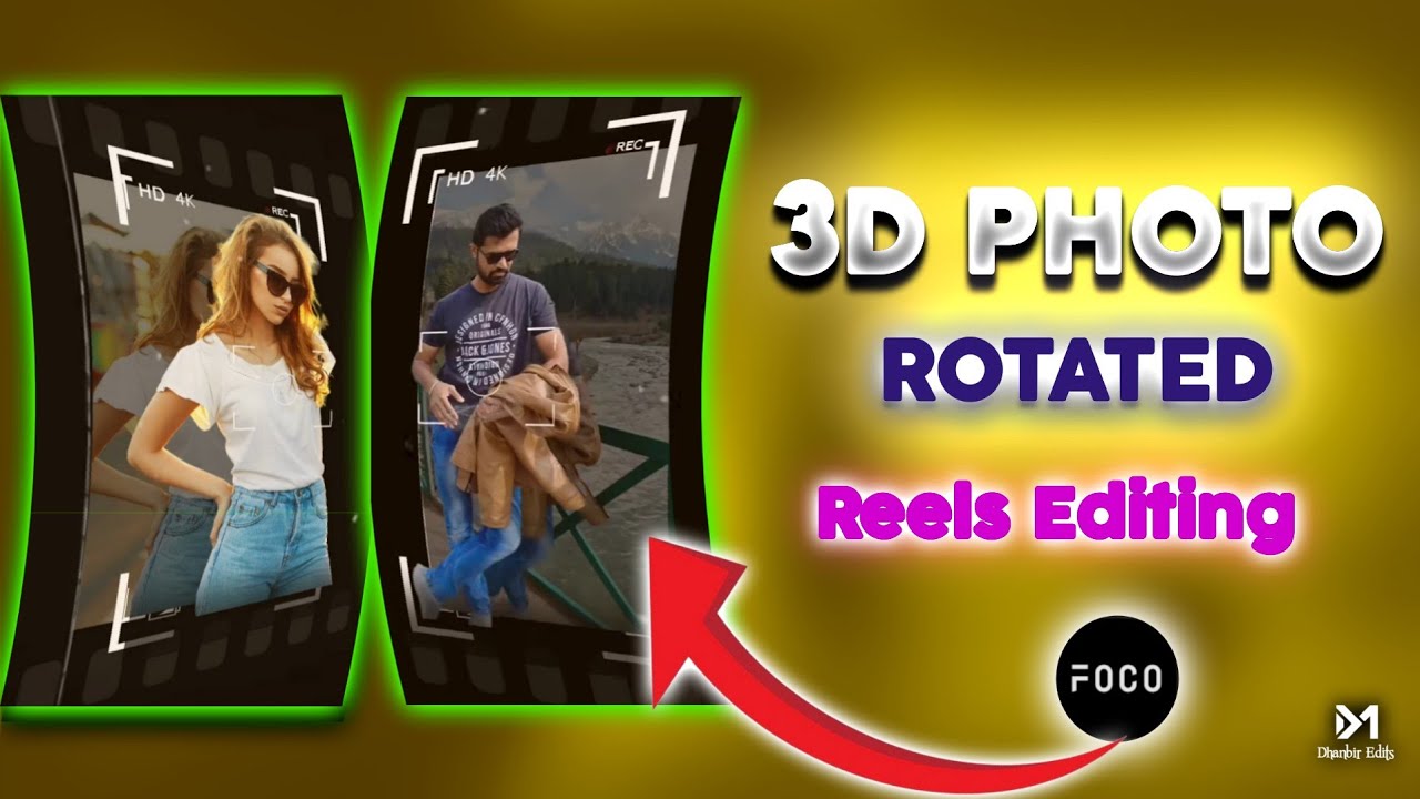3D Photo Rotated Reels Video Editin🔥 | Instagram Viral Trending Reels ...