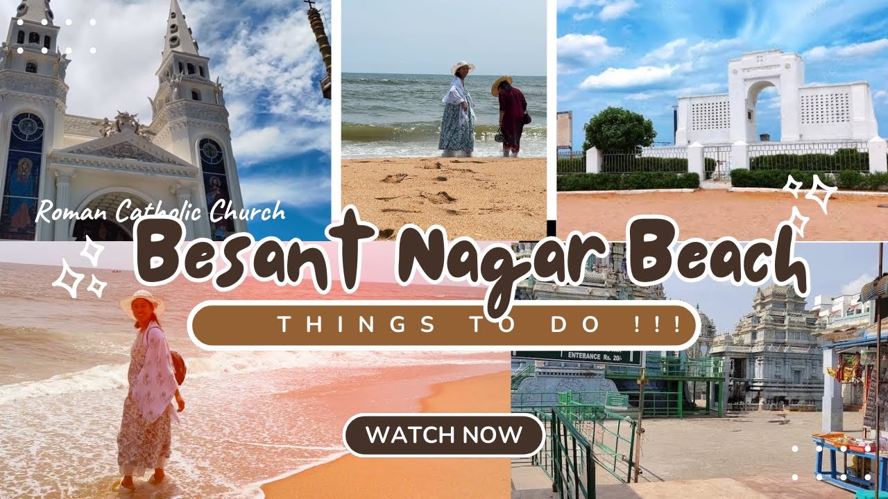 Besant Nagar Beach (Elliot's Beach) in Chennai - YouTube