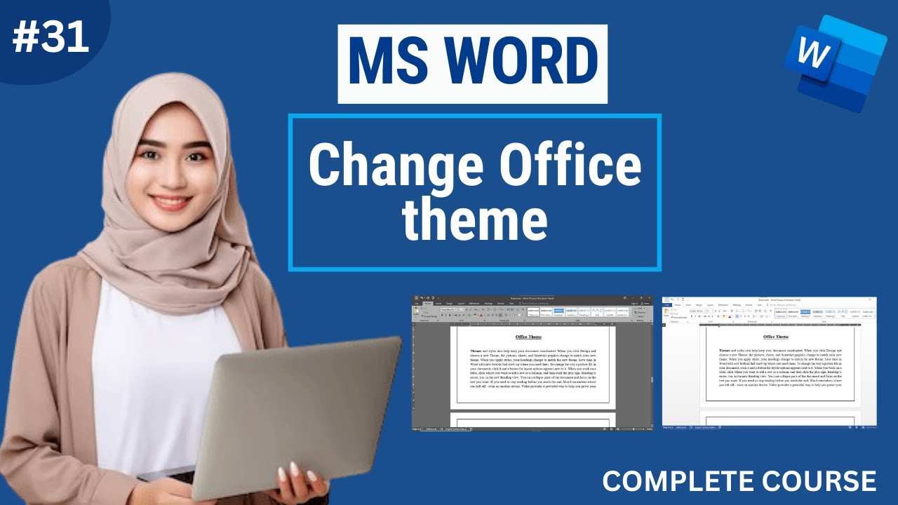 How to enable Dark Mode Theme in Microsoft Word - YouTube