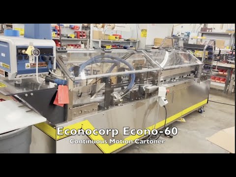 Econocorp Econo-60 Continuous Motion Cartoner - YouTube
