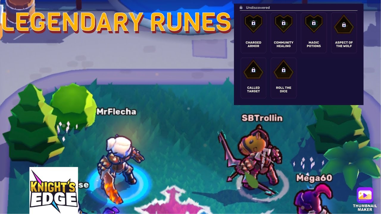 Knight's Edge - ALL LEGENDARY RUNES SHOWN - YouTube