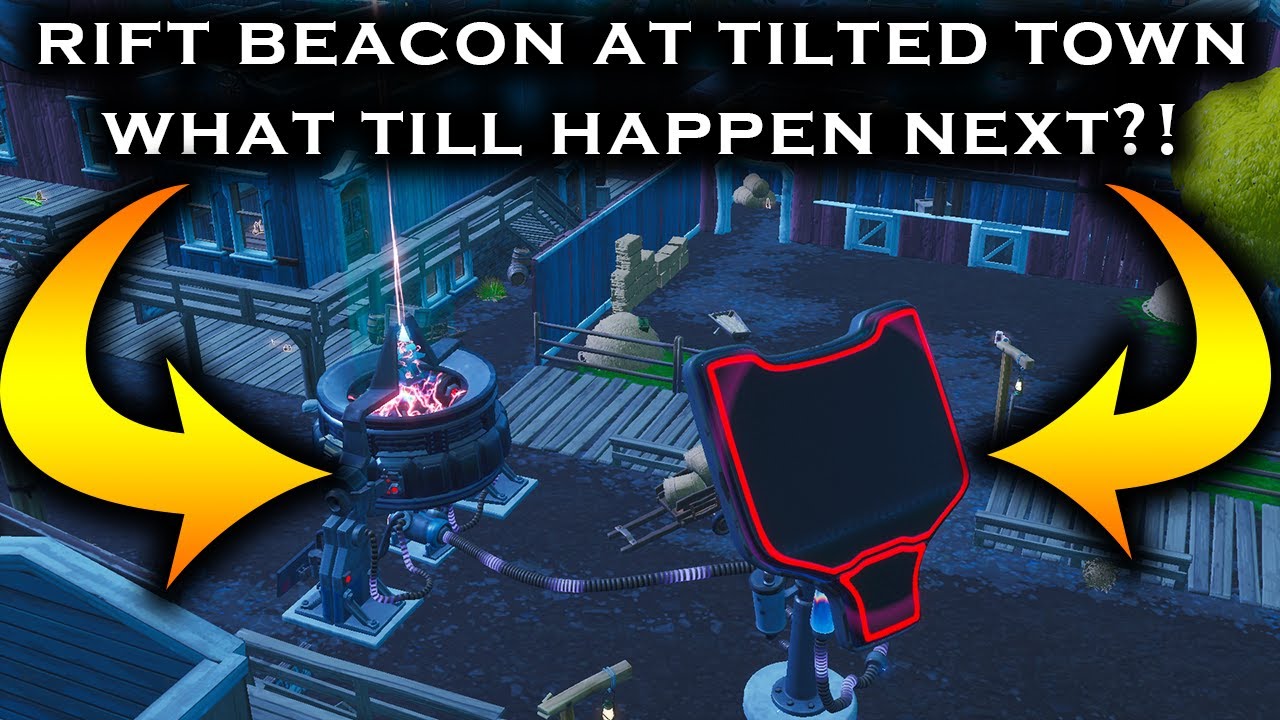 Fortnite *NEW* Rift Beacon At Tilted Town - WHAT NEW FORTNITE?! - YouTube