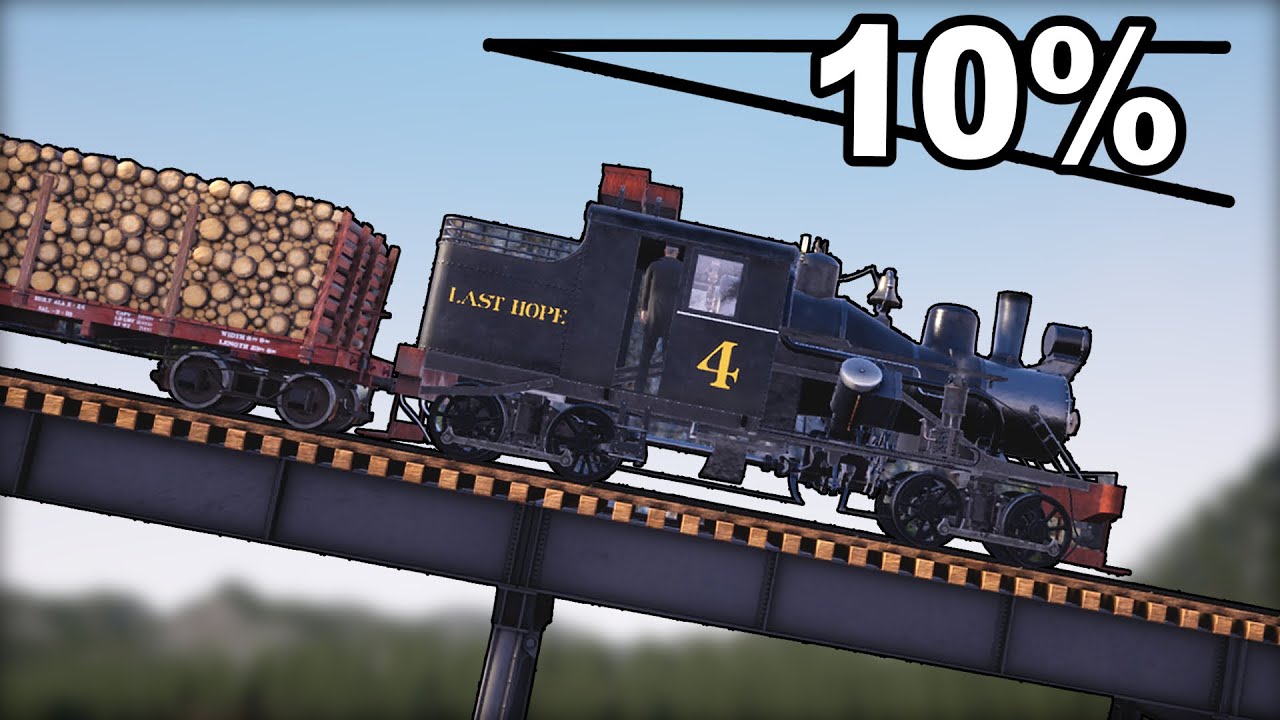 Running a Loaded Train On the Steepest Hill Possible in Railroads ...