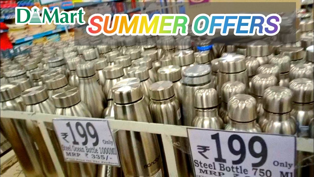 D-Mart Summer Special Offers on Water Bottles Lowest Prices 🏷️ - YouTube