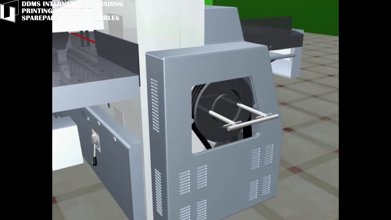 Paper cutting machine (Guillotine) installation guide - YouTube