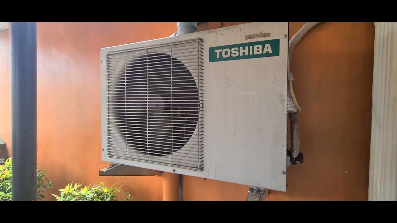 Toshiba RAS-10LAX Air Conditioner outdoor Old Video - YouTube