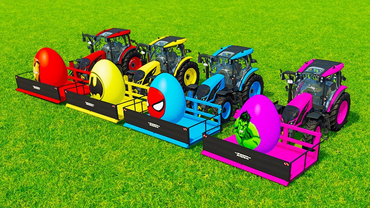TRANSPORT SUPERHERO JOCKER BATMAN HULK SPIDERMAN IRONMAN TRACTORS MAN ...
