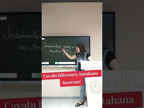 5 iyul şans blok imtahanı üçün tövsiyə